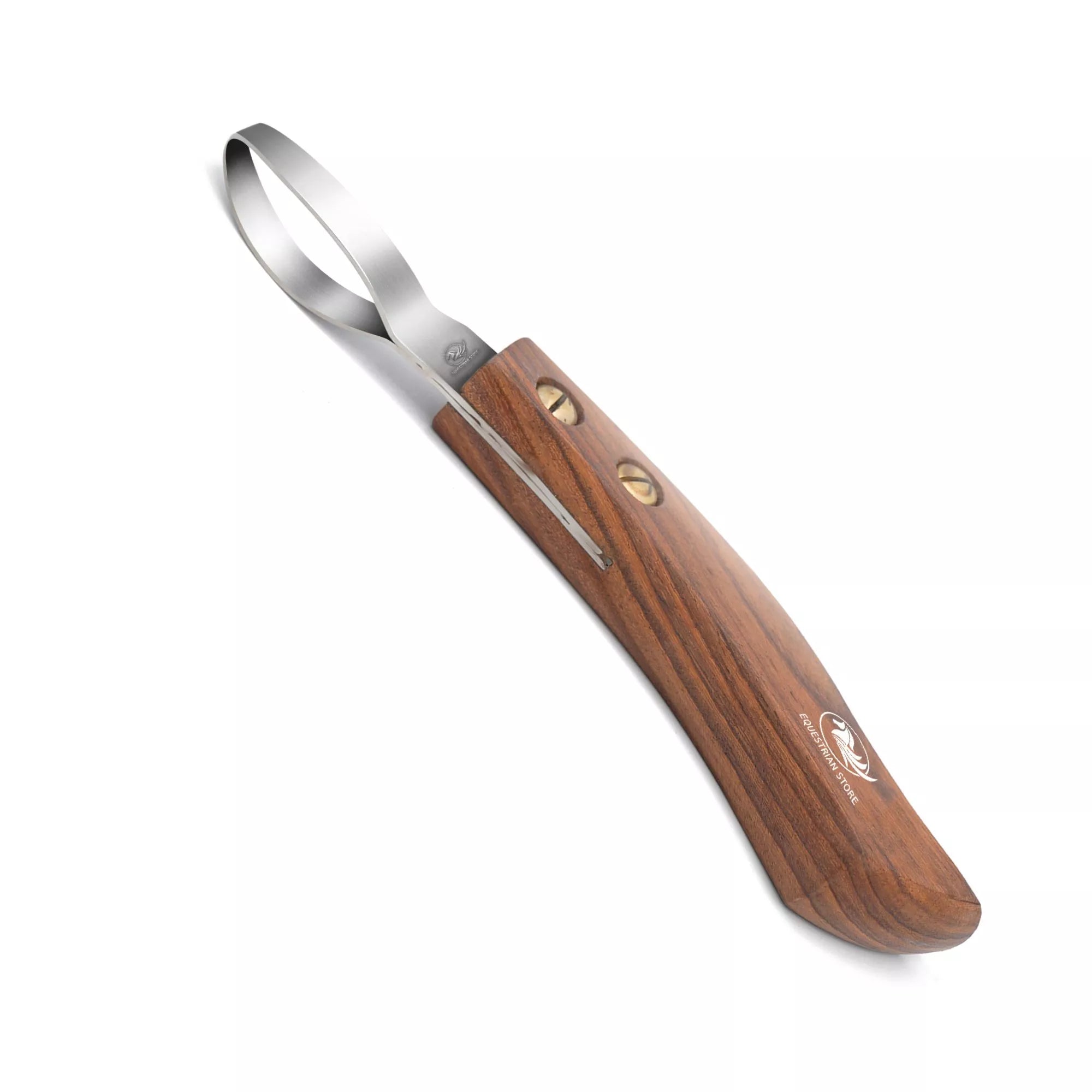 Premium Double Edged Wooden Loop Hoof Knife - Durable, Stainless ...